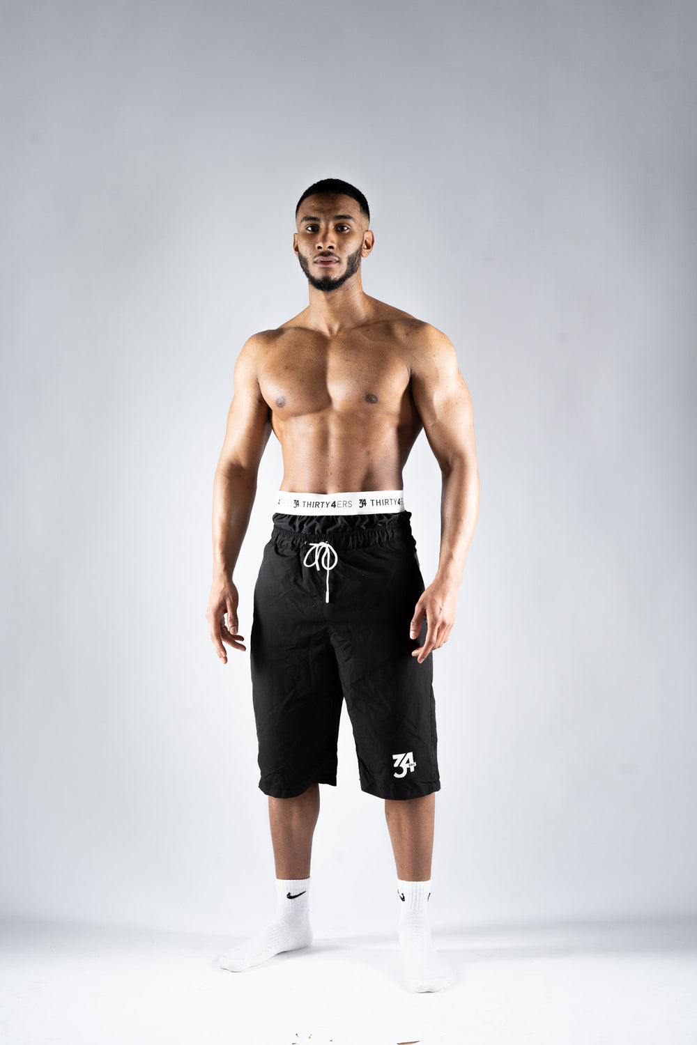 34ERS® AWRA Swim Shorts – Modest Knee-Length Swimwear for Men